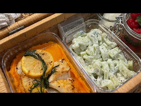 Lemon and dill butter sauce fish and more…| FRENCH FOUR-COURSE MEAL IN A BASKET | Episode 3