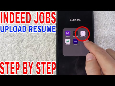 ✅ How To Upload Resume To Indeed Jobs 🔴