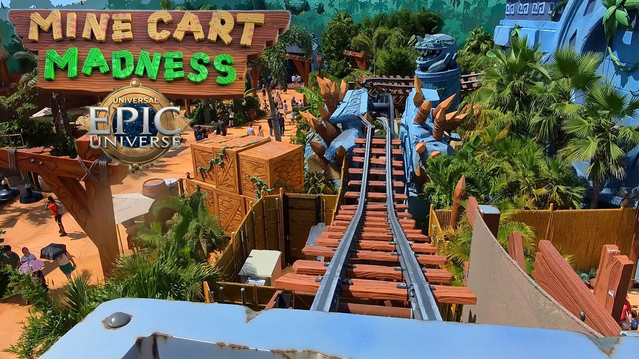 Donkey Kong Mine-Cart Madness 4K Front Seat POV - Universal Epic Universe