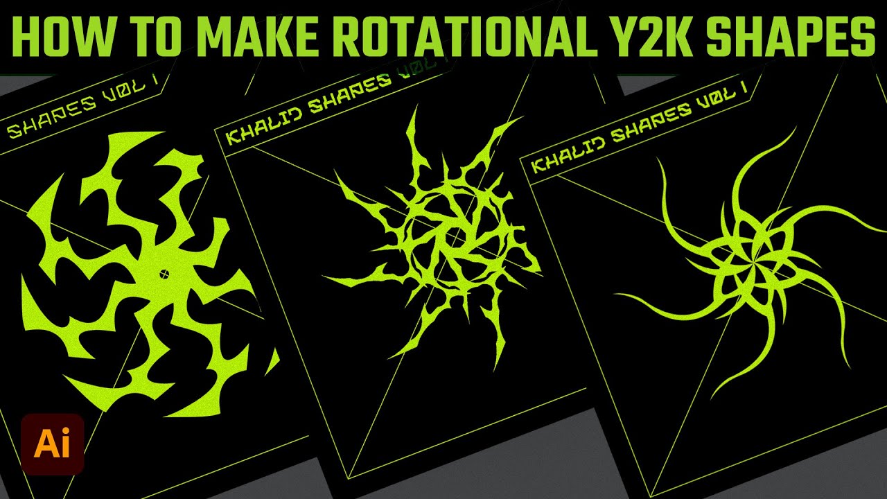 How To Create Rotational Y2K Shapes in Adobe Illustrator