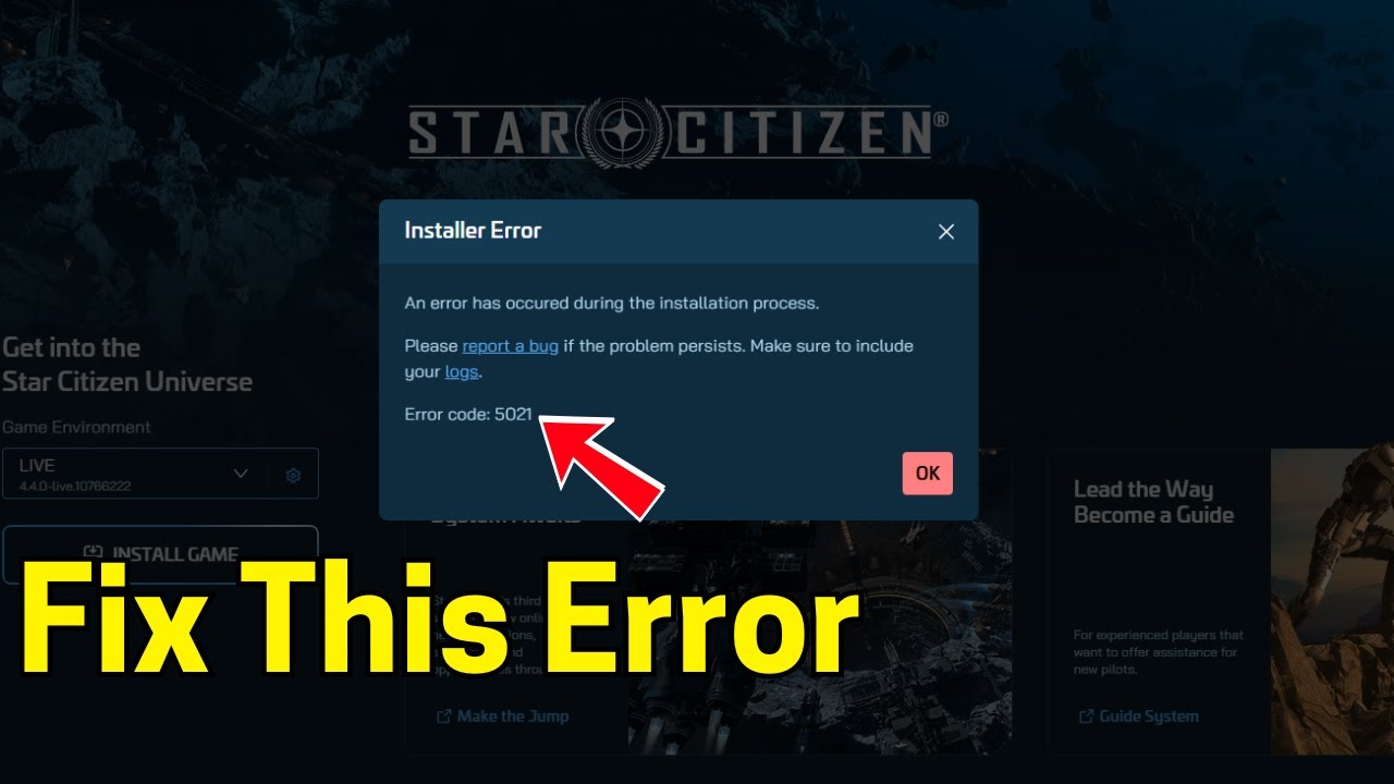 Fix Star Citizen Installer Error (Error code 5021)
