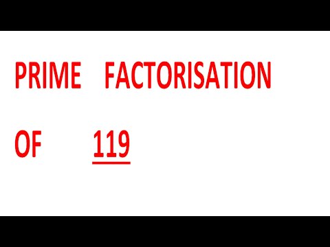 PRIME FACTORISATION OF 119