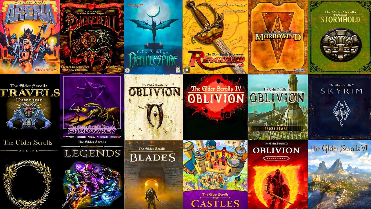 The Evolution of THE ELDER SCROLLS Games (1994-2025)