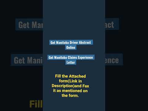 How to Get Manitoba MB Driver Abstract Online. #ManitobaTruckers #canadatruckers #trucking #canada