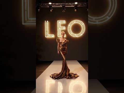 AI Creates Dramatic Leo Dresses – Zodiac Fashion with Regal Style
