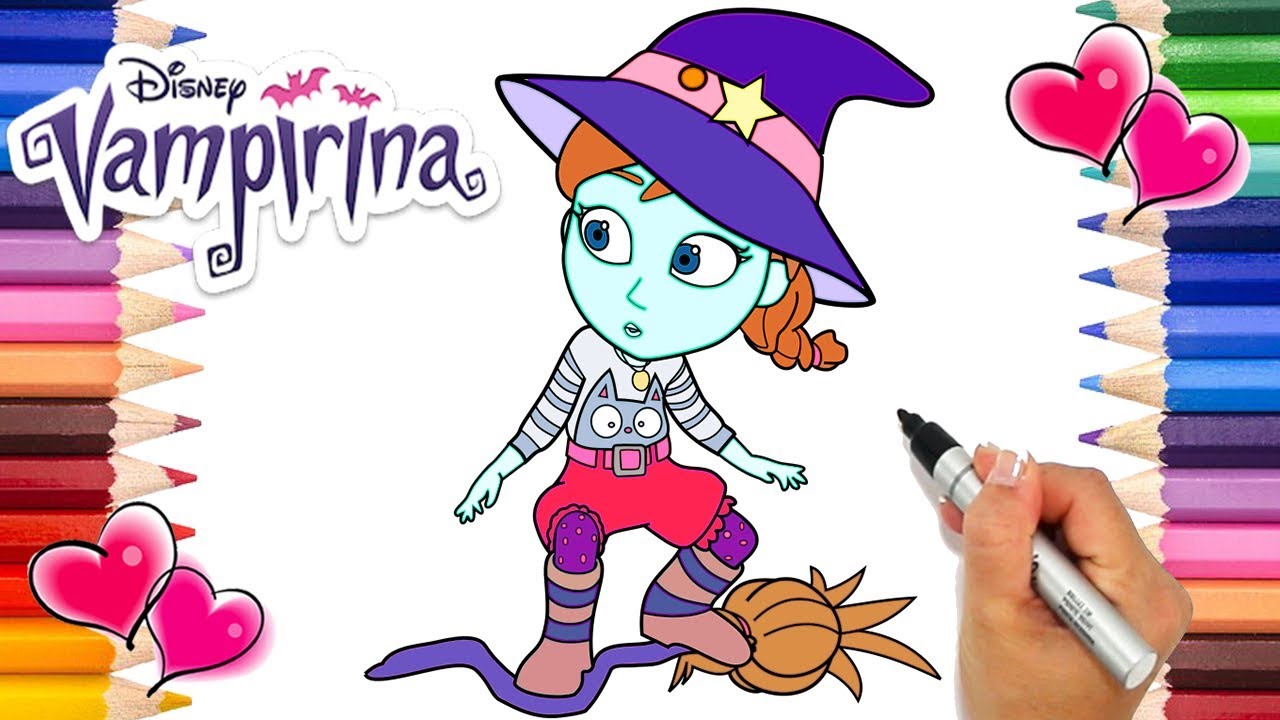 The Witch I Want To Be Vampirina Coloring Page | Vampirina Coloring Book | Disney Jr. Printable