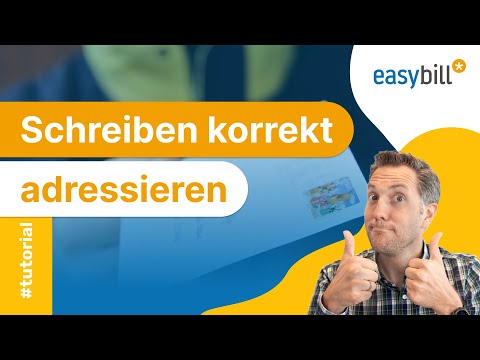 So adressieren Sie Ihre Geschäftsbriefe und Rechnungen richtig