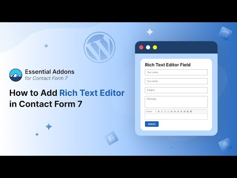 How to Add Rich Text Editor in Contact Form 7 | WYSIWYG HTML Editor
