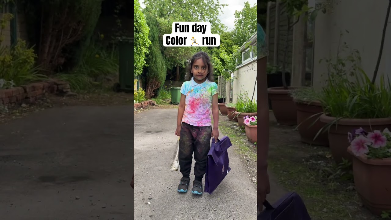 Color run 🏃🏃🥰#school #fun #funday #shorts