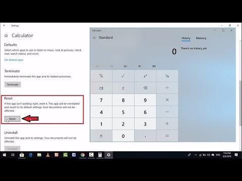 How to Reset Windows 10 Calculator App 1