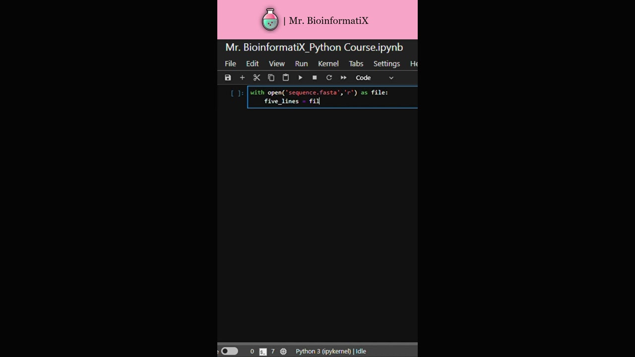 Python for Bioinformatics ⭐ | Bioinformatics for Beginners