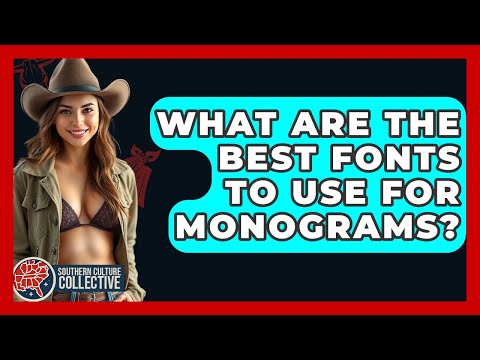 What Are The Best Fonts To Use For Monograms? - Southern Culture Collective
