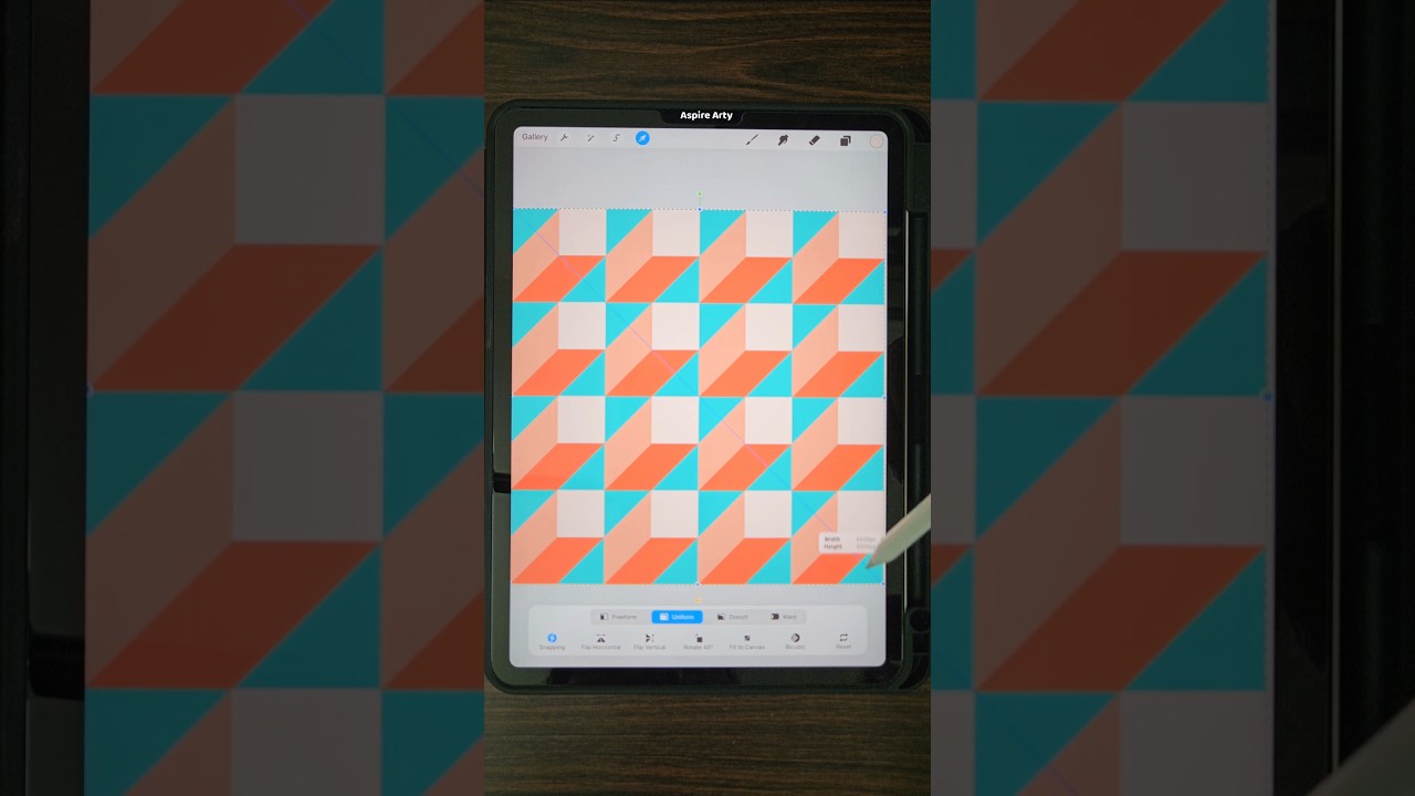 Easy Geometric Pattern #seamless #procreatetutorials #quick #simple