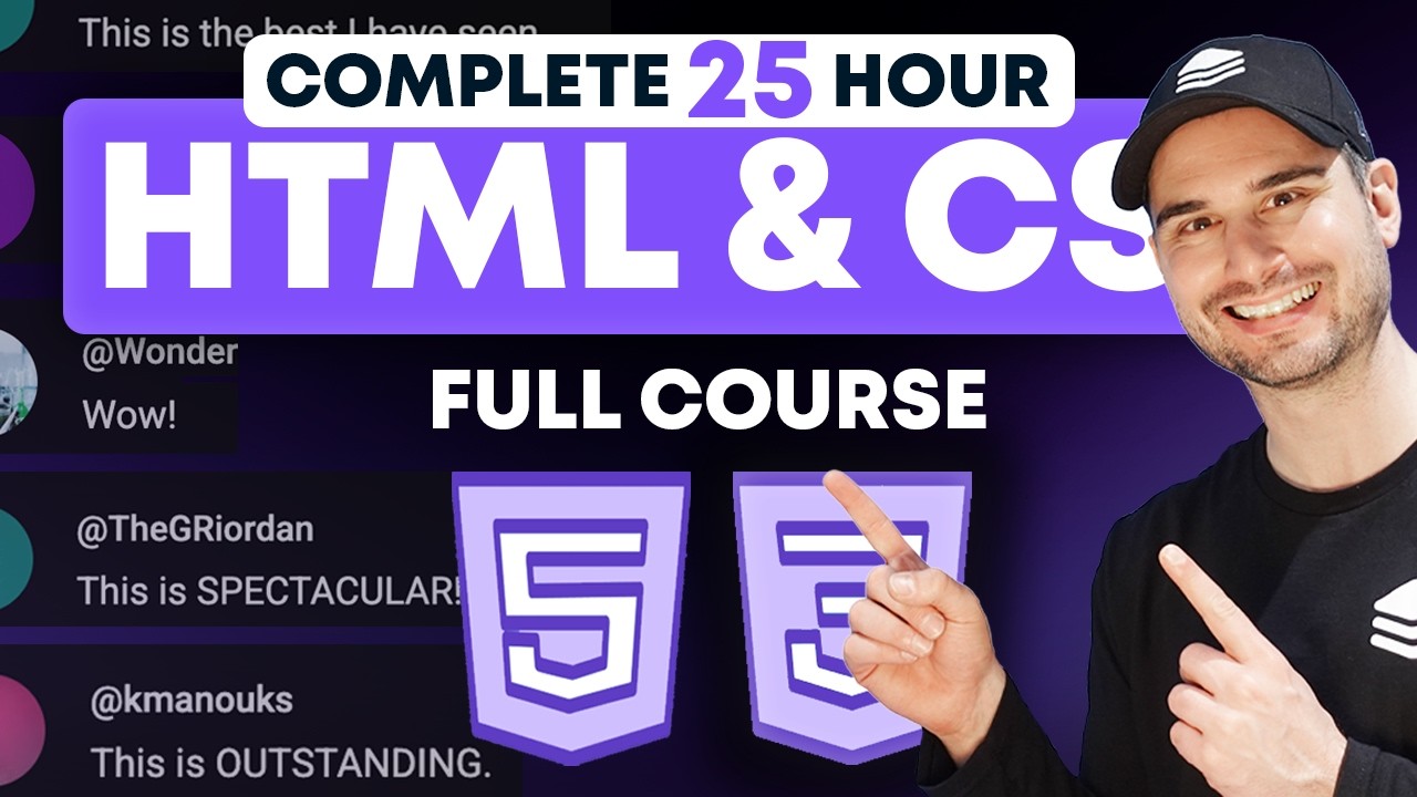 HTML & CSS Full Course Tutorial for Beginners - Learn EVERYTHING You Need to Know in Detail 🔍