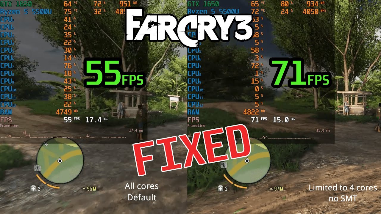Far Cry 3 Low GPU usage/ Low FPS Fix