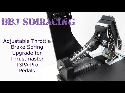 BBJ SimRacing Adjustable Accelerator Spring Mod for Thrustmaster T3PA ...