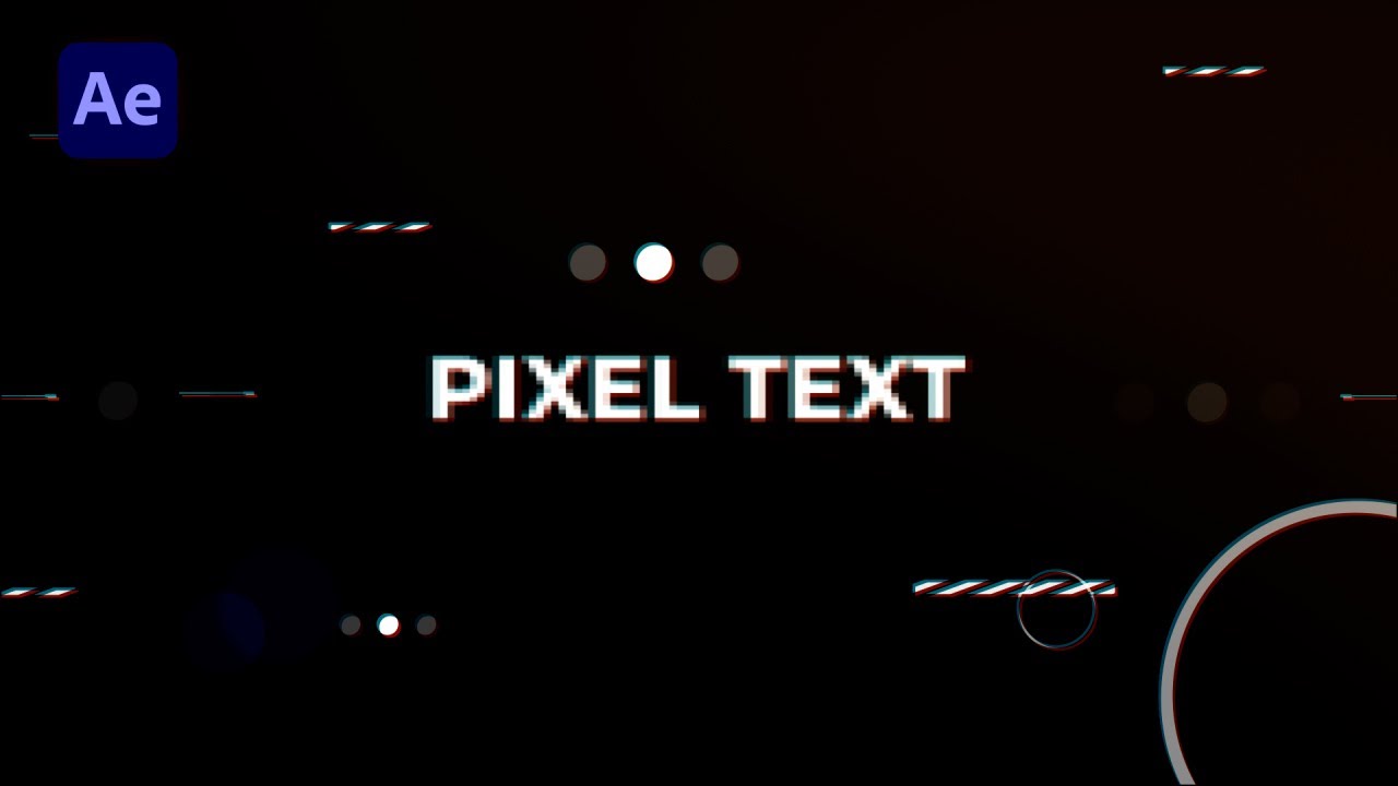 Pixel Text Animation | After Effects Tutorial