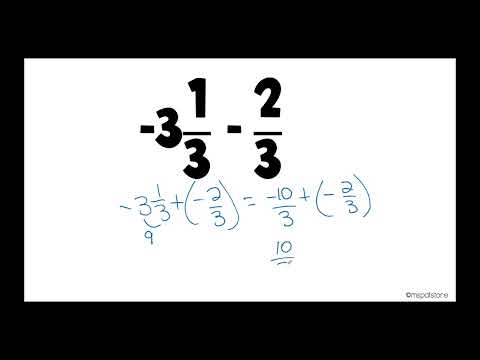 How to subtract rational numbers involving fractions