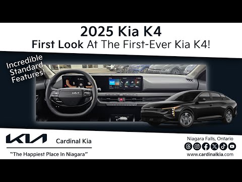 Cardinal Kia in Niagara Falls | 2025 Kia K4 | First Look At The First ...