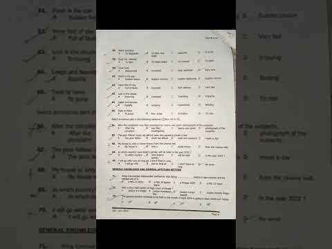 Question paper of judicial assistant Guwahati High Court ||2019||