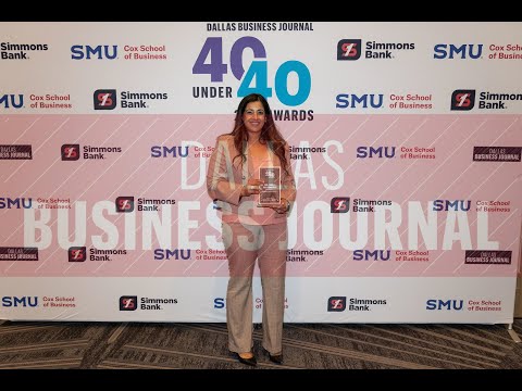 Dr. Sara Mahmood Acceptance Speech - Dallas Business Journal Top 40 Under 40 Award Ceremony 2022