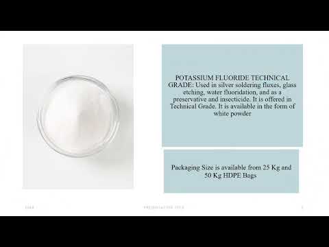 Potassium Fluoride - CAS No 7789-23-3 Latest Price, Manufacturers ...