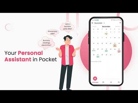 Digital Calendar app | Personal Agenda Planner | Daily Schedule Planner | Reminder for Events
