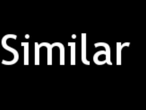 How to Pronounce Similar
