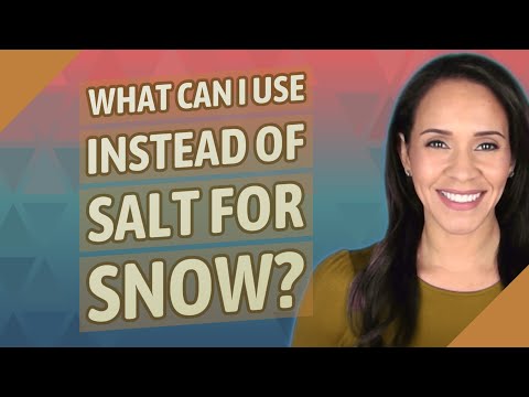 What can I use instead of salt for snow?
