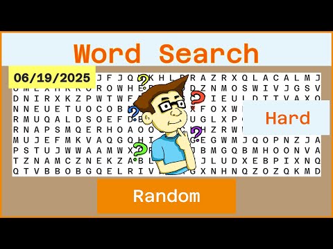 Word Search Hard - Random - 06/19/2025