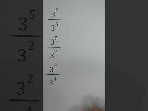 Simplify fractions with Exponents
