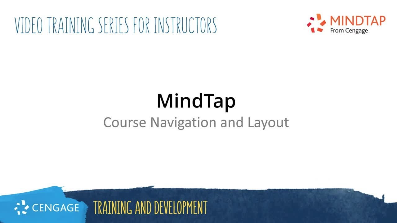 Navigating a MindTap Course