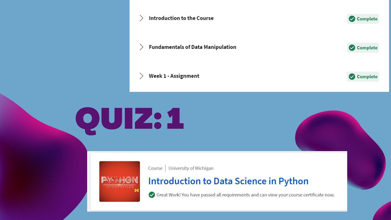 Introduction to Data Science in Python University of Michigan | Week 1 Quiz answer | Coursera