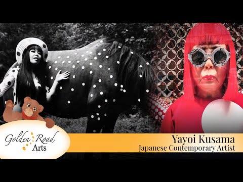 Yayoi Kusama Inspired Art in the Japanese Contemporary Style [Golden Road Arts]