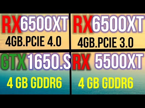 RX 6500XT PCIE 3.0 VS GTX 1650 SUPER VS RX 6500XT PCIE 4.0 VS RX 570 4GB VS RX 5500XT 4GB ON 1080P