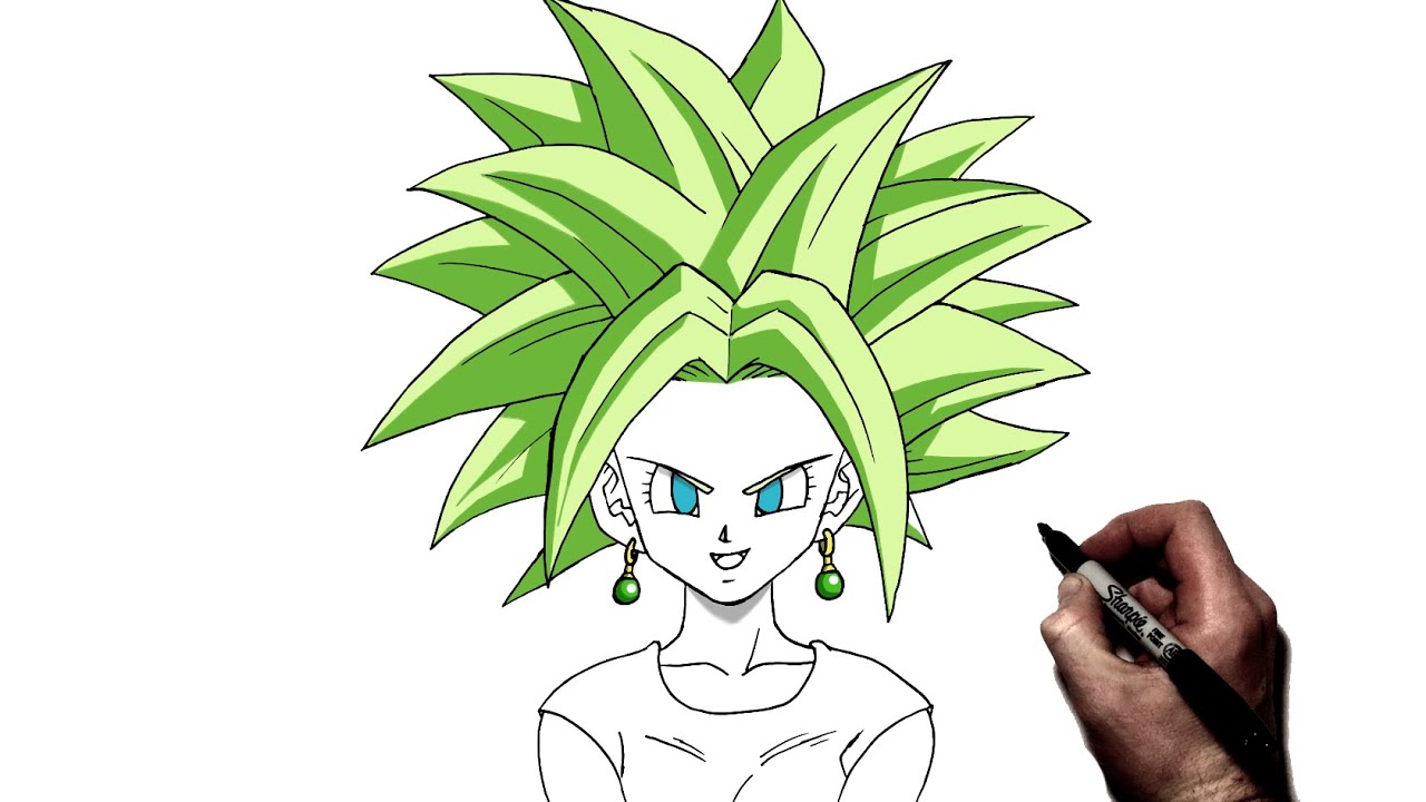 How To Draw Kefla SSJ | Step By Step | DragonBall