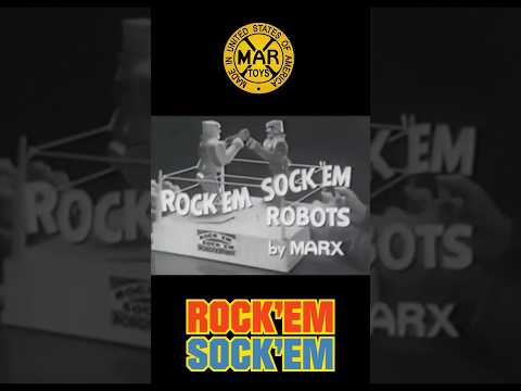 1964 Marx Toys Rock Em Sock Em Robots TV commercial. #shorts #vintagetoys #robots