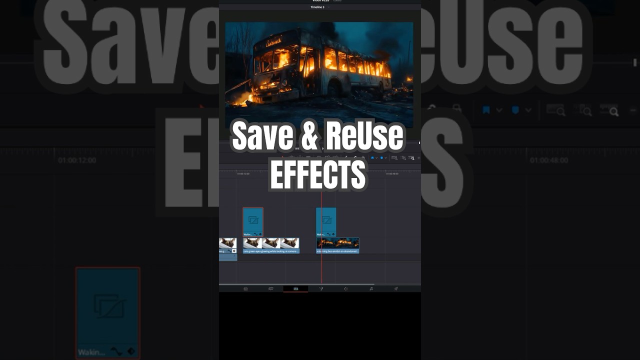 Save Your Custom Effects & Animations - DaVinci Resolve