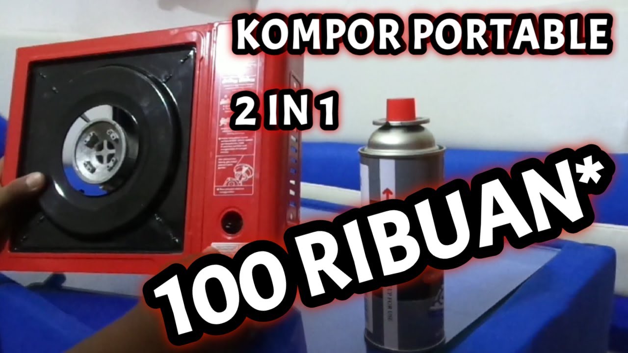 Kompor portable 2 in 1 | kompor gas camping | kompor anak kost | kompor gas portable 100 ribuan