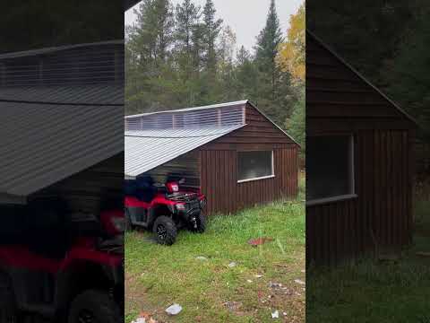 Hail storm at the cabin