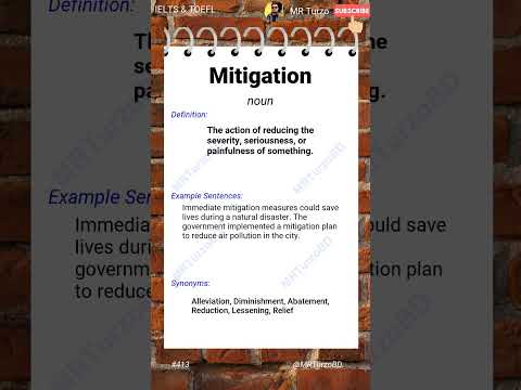 Mitigation IELTS & TOEFL Vocabulary Daily