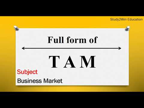 TAM ka full form | Full form of TAM in English | Subject - business market
