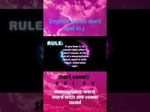 English words don't end in j