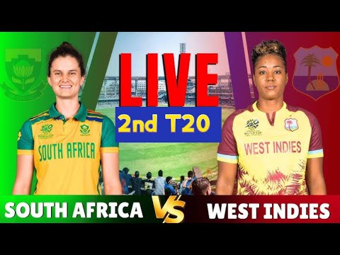 LIVE SAW vs WIW 2nd T20 MATCH | LIVE CRICKET MATCH TODAY | West Indies W VS South Africa W| #cricket