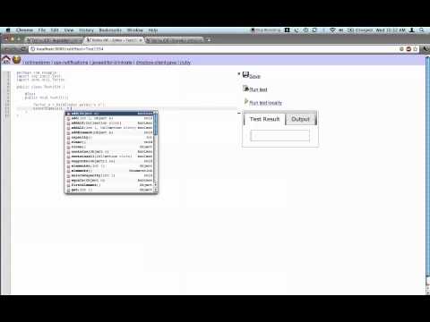 An online IDE demo