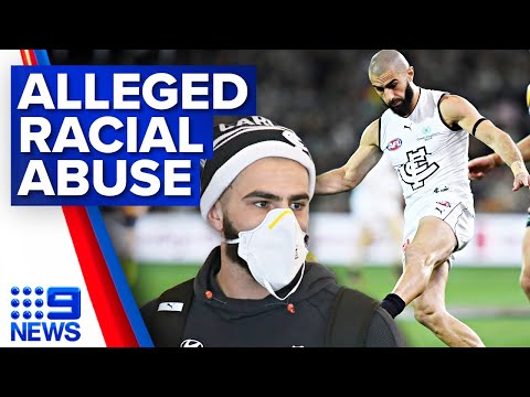 Carlton player allegedly racially abused at Adelaide Oval by fan | 9 News Australia