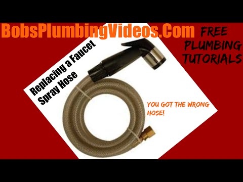 How To Repair or Replace A Faucet Spray Hose