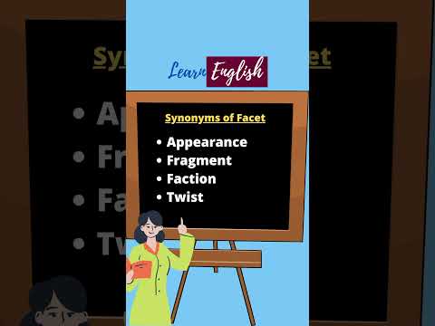 Synonyms of Facet? | Facet का Synonyms? #shorts #learnenglishmeaning #synonyms #youtubeshorts