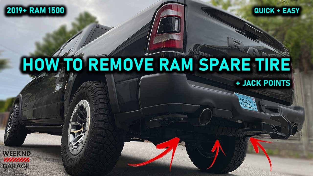 HOW TO REMOVE RAM SPARE TIRE 2019+