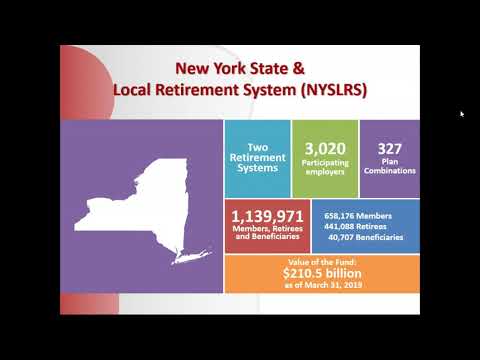 Webinar - New York State and Local Retirement System Update